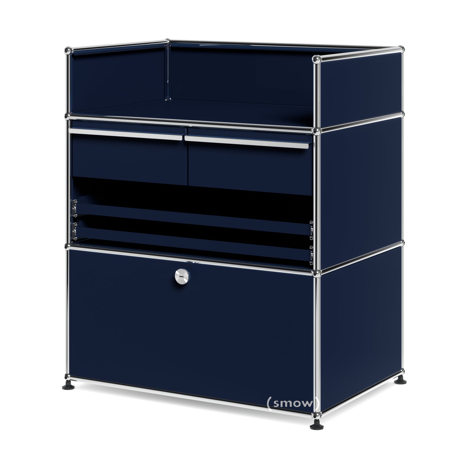 USM Haller Surgery Sideboard, Steel blue RAL 5011, No locks | USM ...