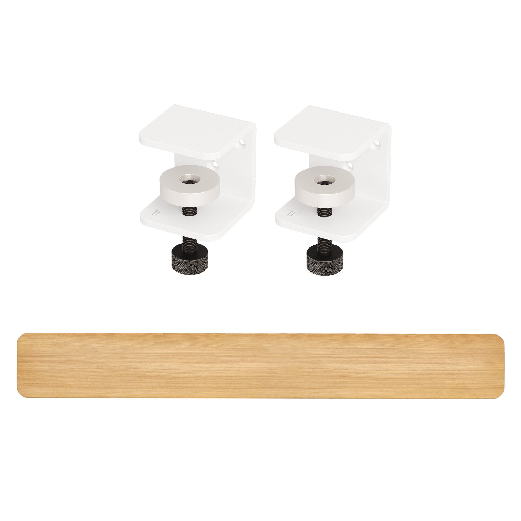 Tiptoe Wall Shelf, Solid Oak, Wall shelf 150 cm, Cloudy white | Tiptoe ...