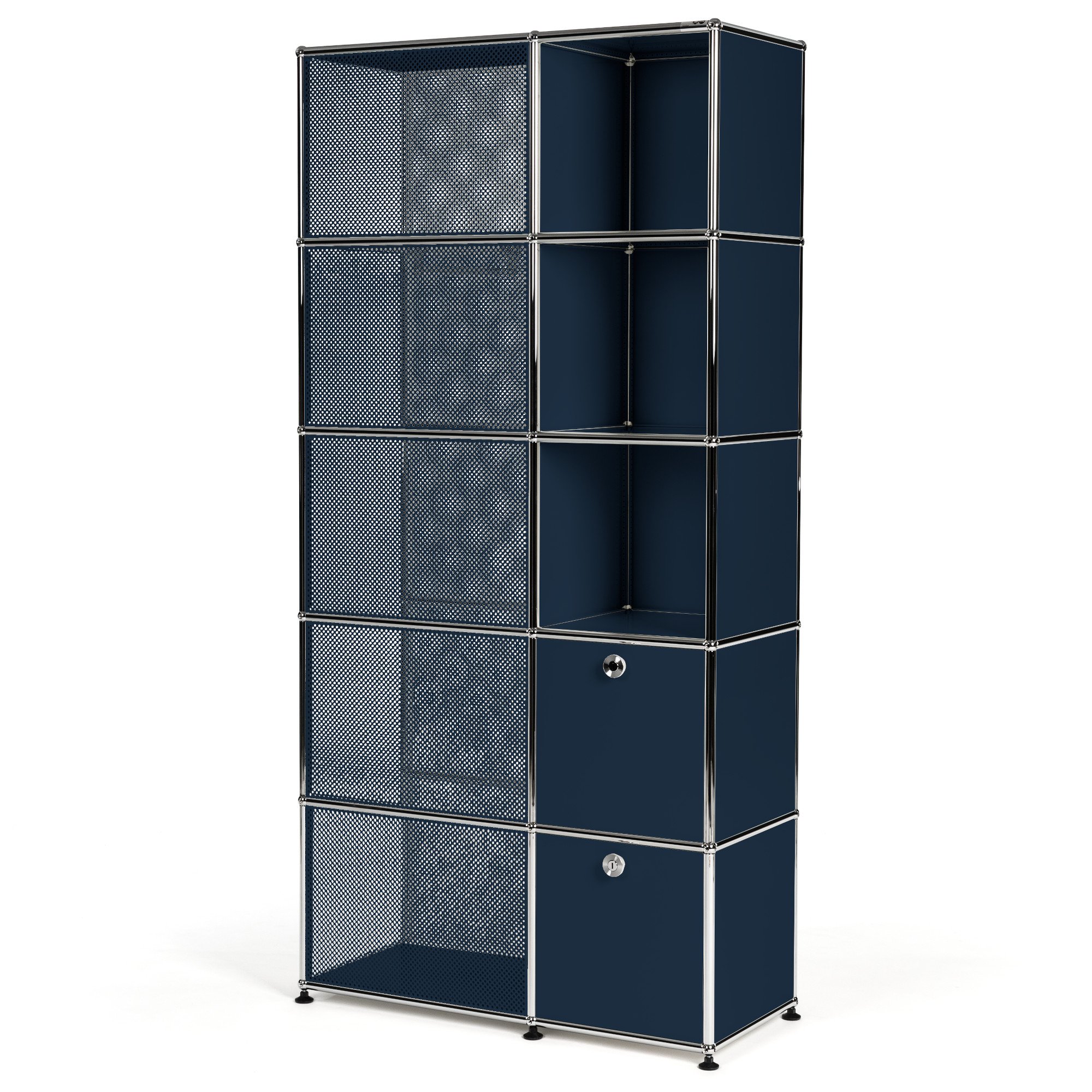 USM Haller wardrobe type 3, Steel blue RAL 5011 | USM Haller | USM ...