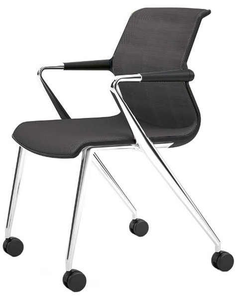 Unix Chair with Four-legged Base on Castors | Vitra | Office Chairs ...