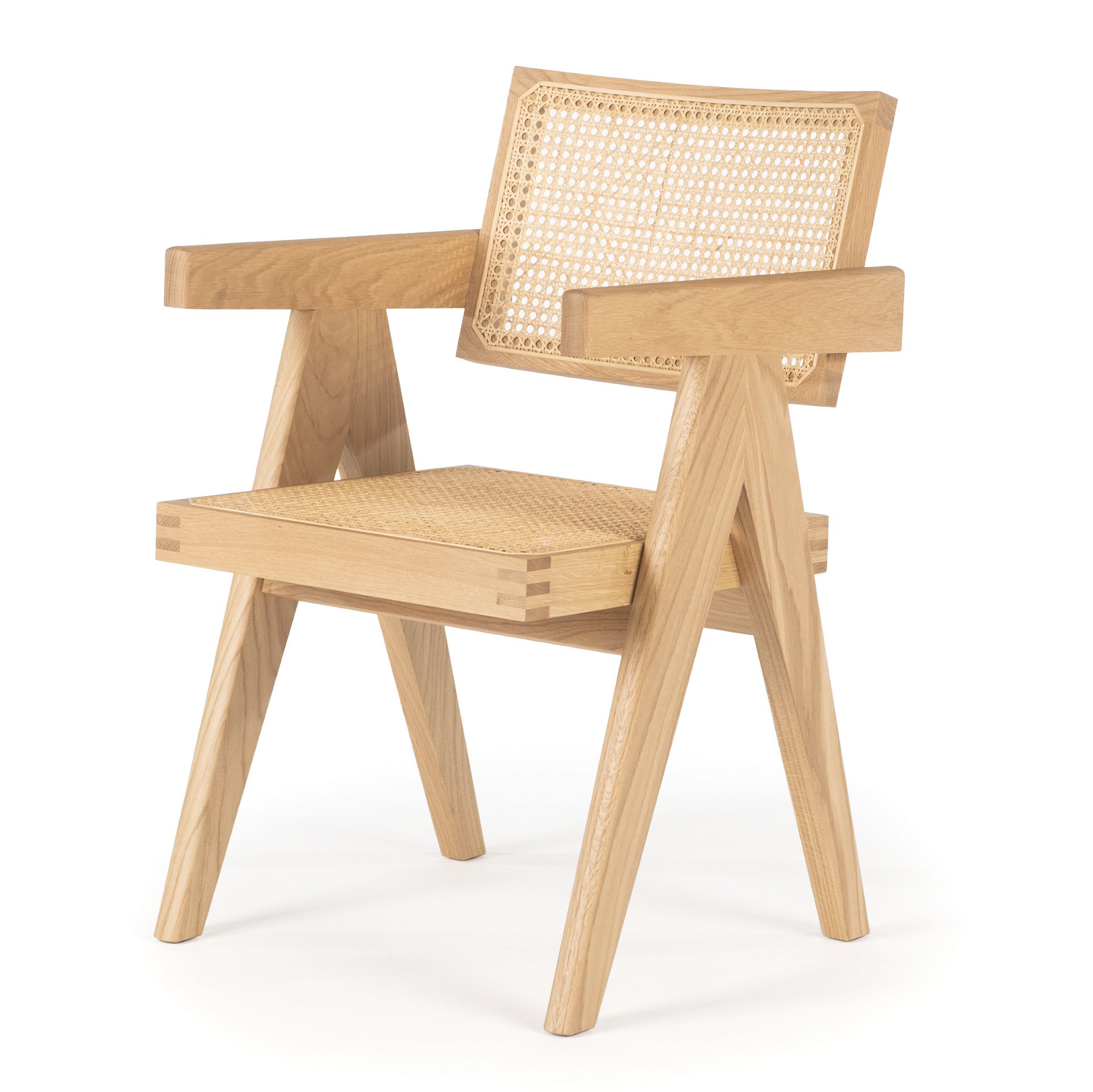 Capitol Complex Chair, Natural oak, With armrests | Cassina | Chairs ...