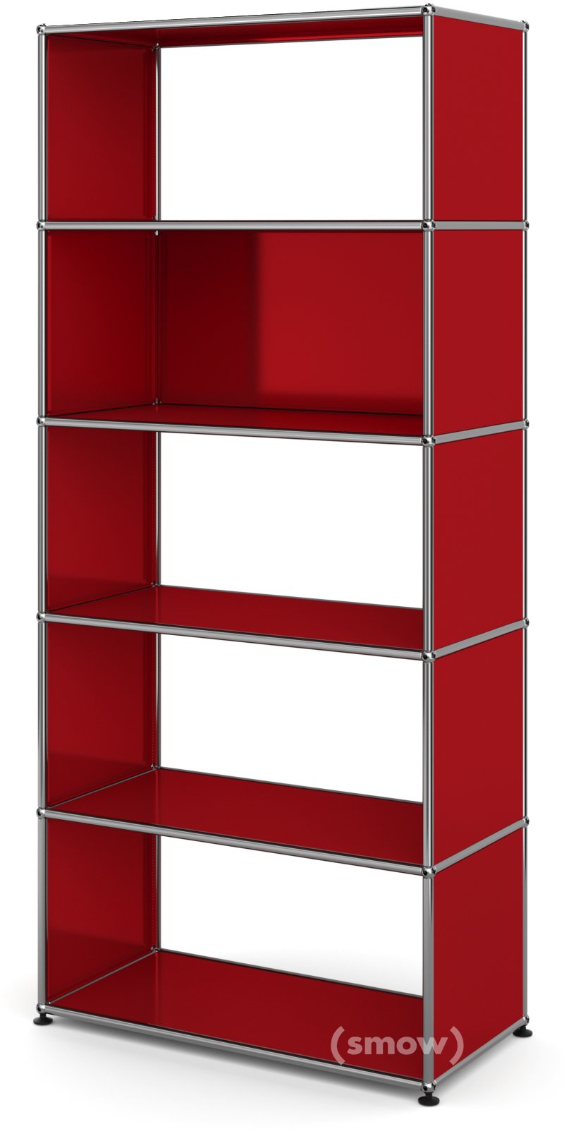 USM Haller Living Room Shelf M, 1 back panel, USM ruby red | USM Haller ...