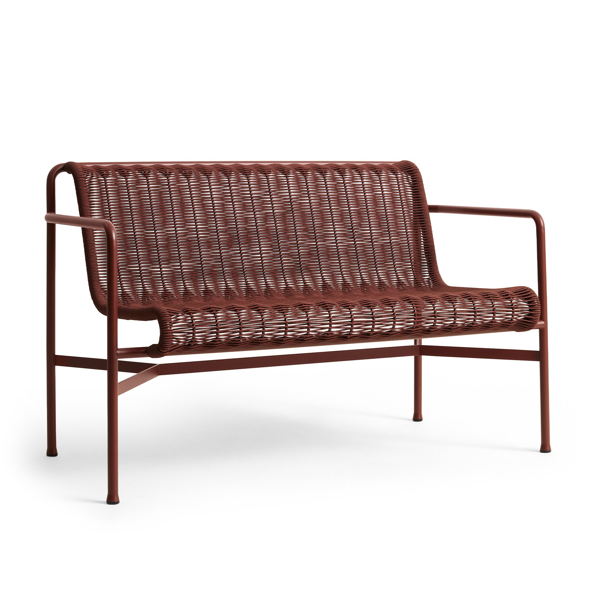Palissade Dining Bench Cord, Iron red | Hay | Garden Chairs - Designer ...