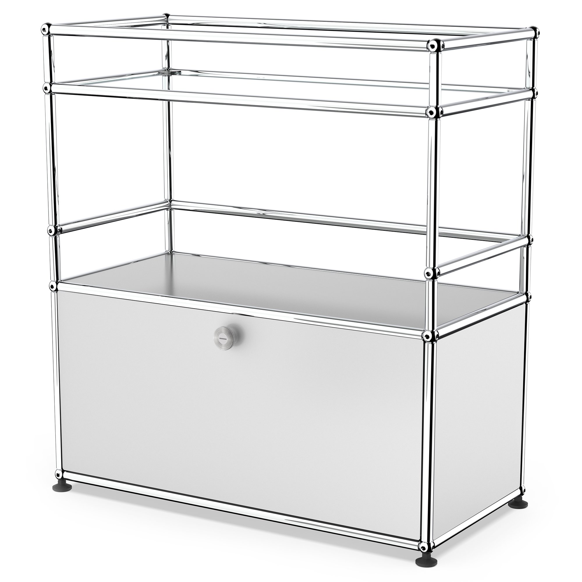 USM Haller Bar Sideboard Type 1, USM matte silver | USM Haller | Bar ...