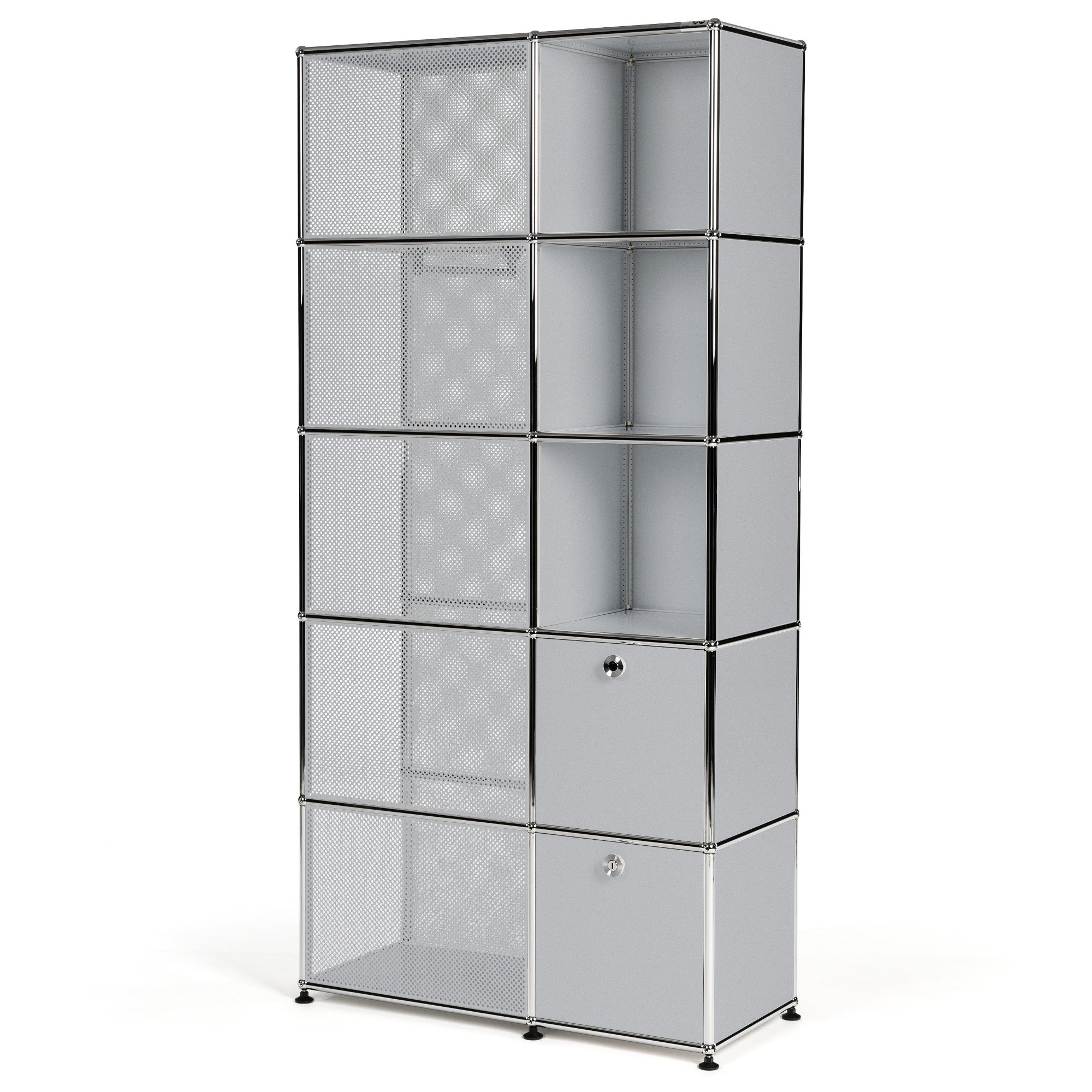 USM Haller wardrobe type 3, USM matte silver | USM Haller | USM Haller ...