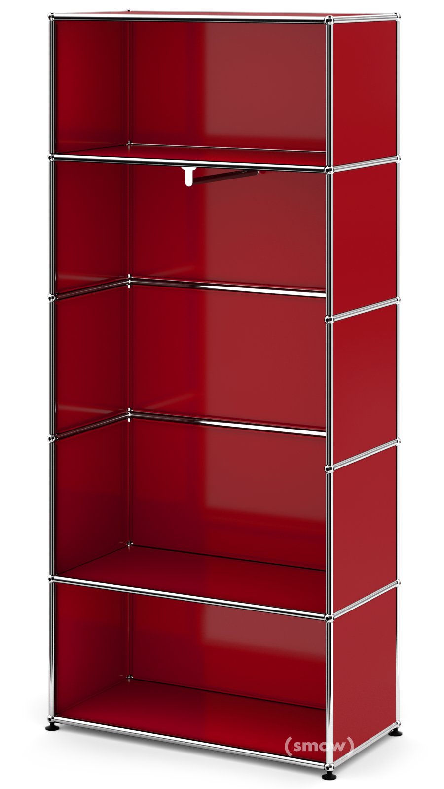 USM Haller Clothes Rack M with Rail, Model I, USM ruby red | USM Haller ...