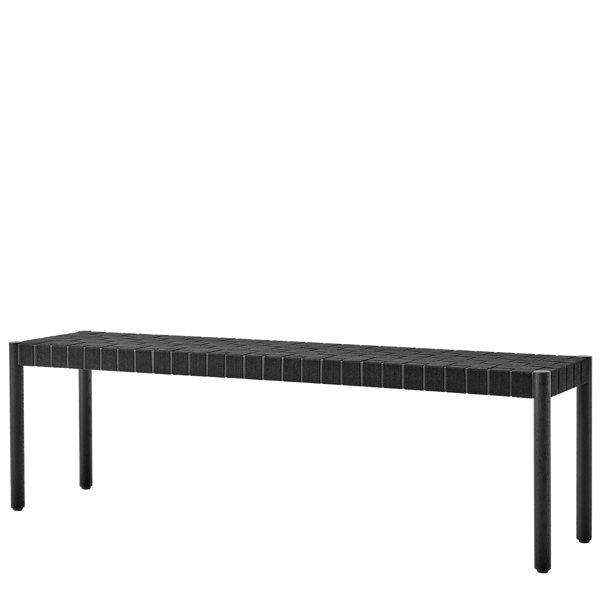 Betty Bench, TK5, 157 cm, Black / black linen | &Tradition | Benches ...