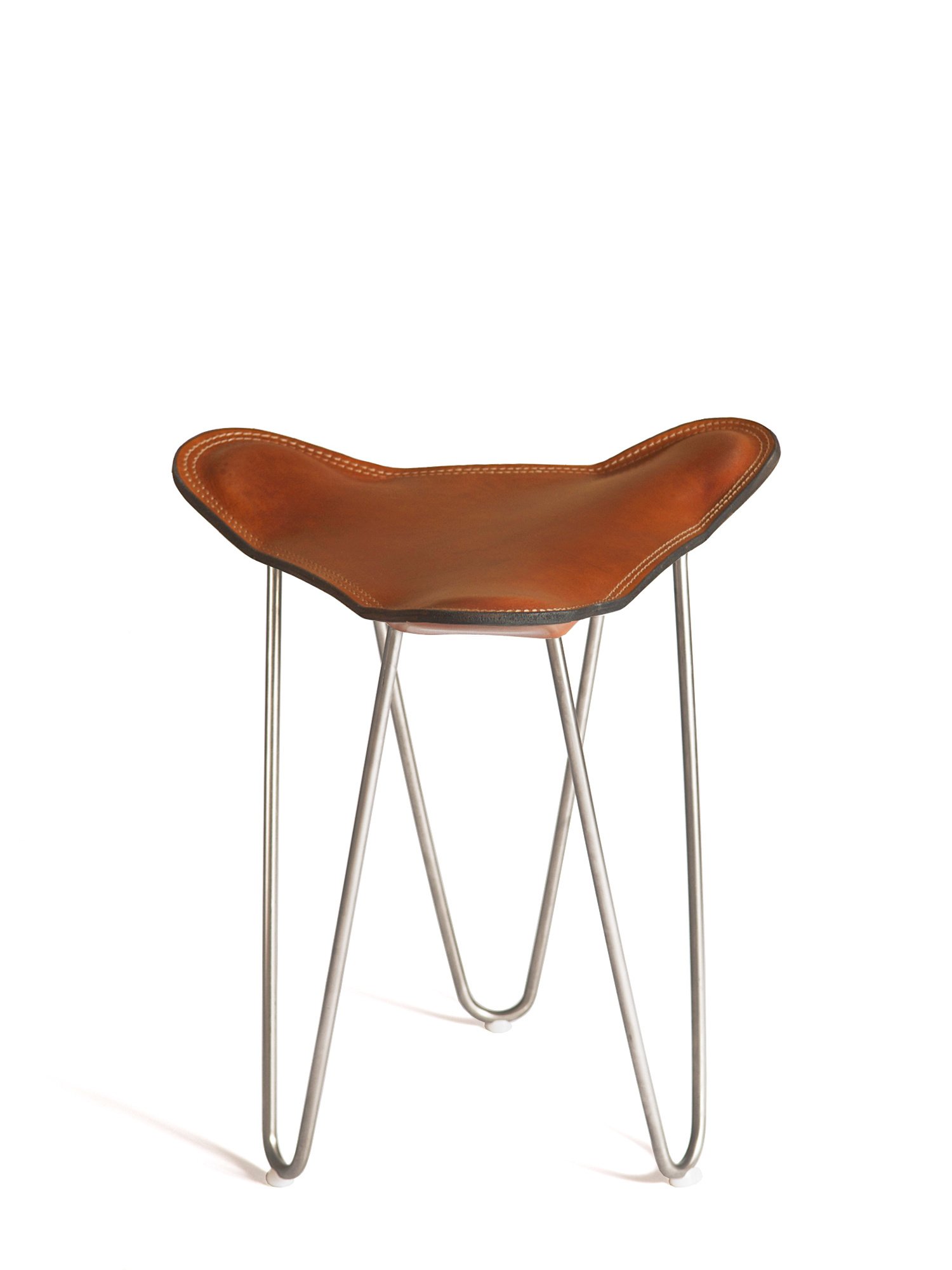Trifolium Stool, Hazelnut, Stainless steel | OX Denmarq | Stools ...