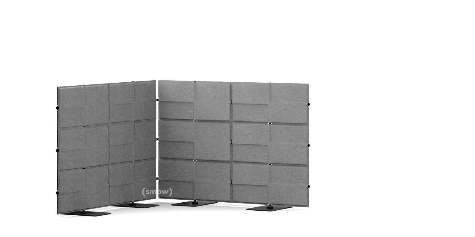USM Privacy Panels Acoustic Corner, 1,50 m (2 elements), 1,09 m (3 ...