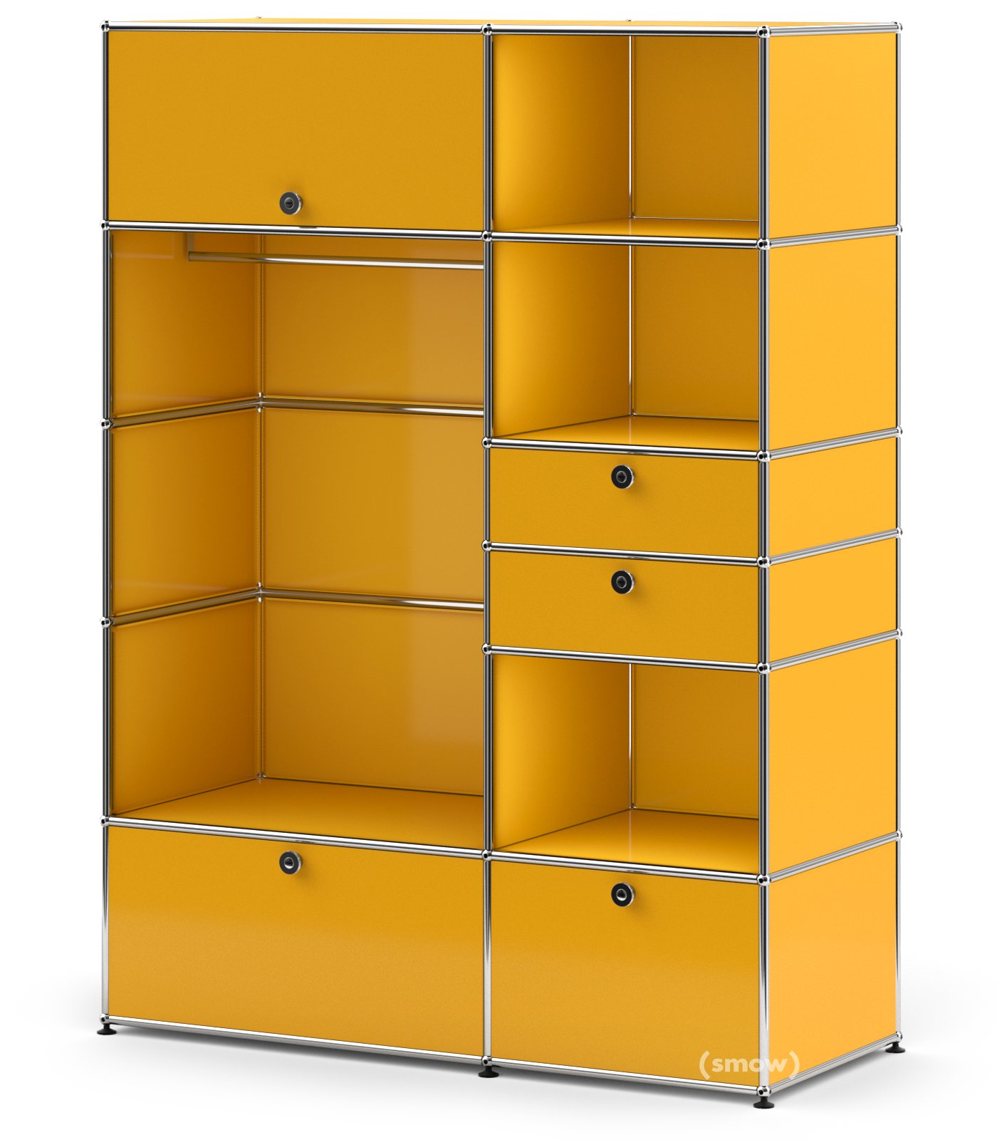 USM Haller Wardrobe Model 1, Golden yellow RAL 1004 | USM Haller | USM ...