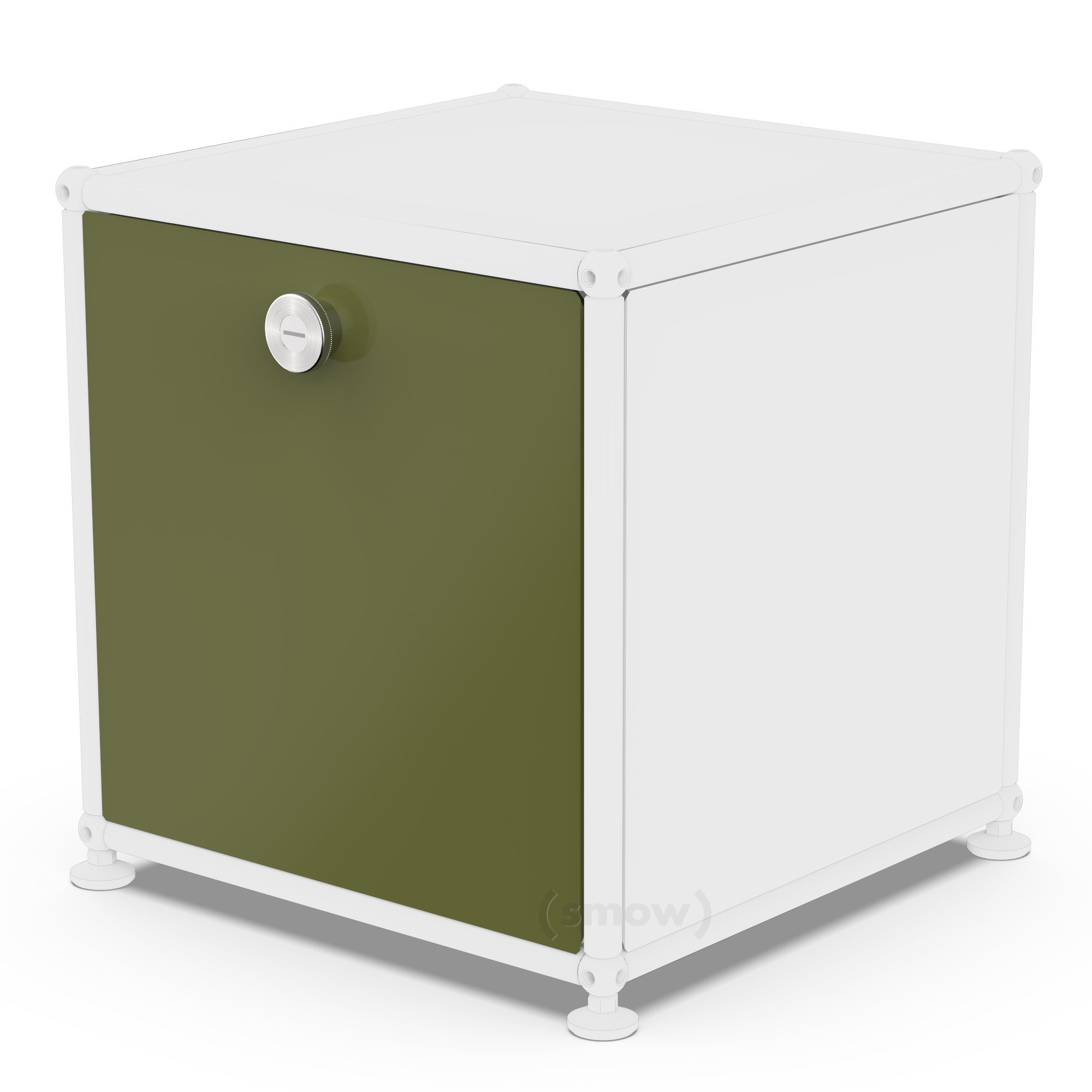USM Haller Drop-down Door for USM Haller Shelves, 35 cm x 35 cm, Olive ...