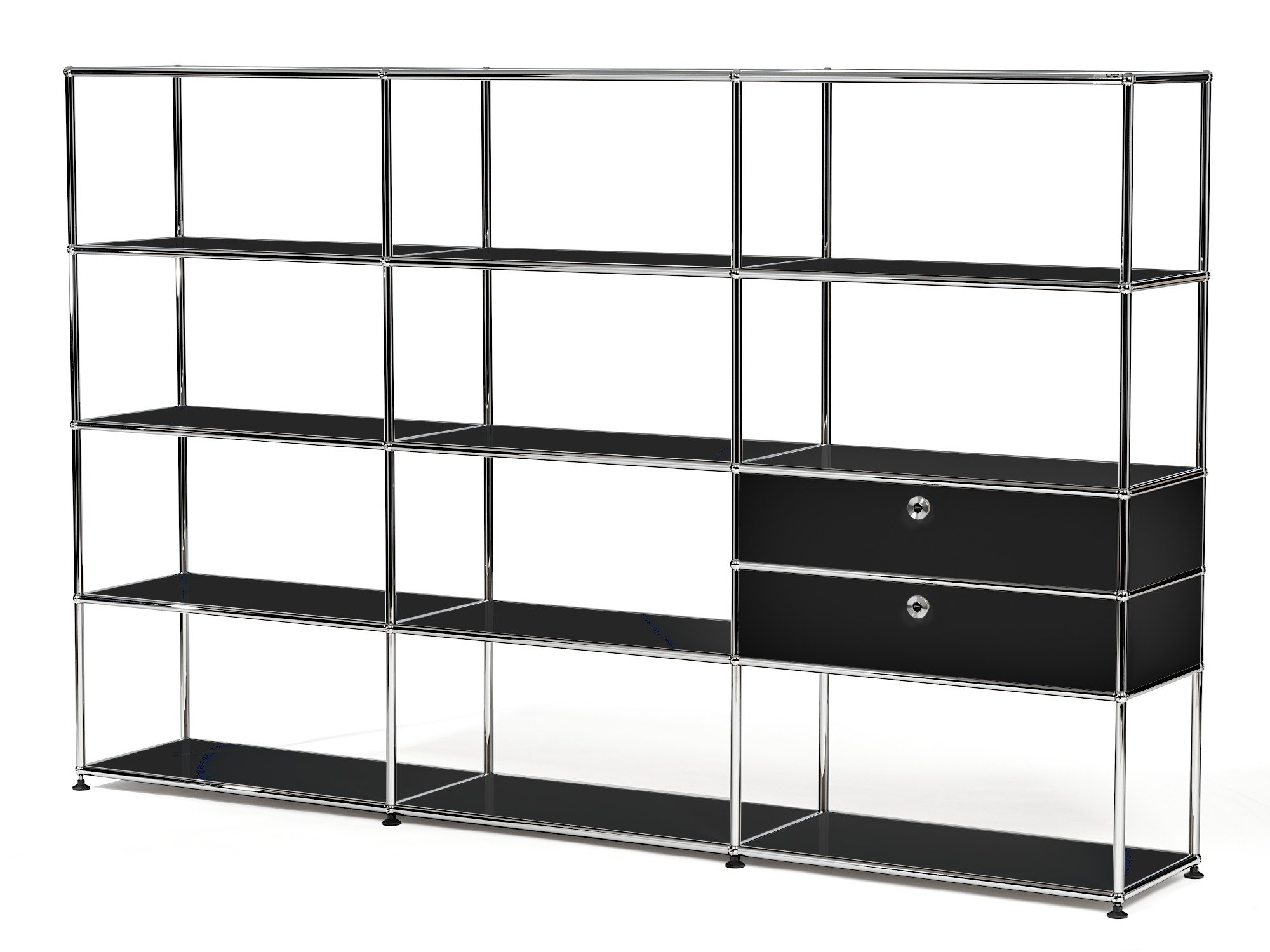USM Haller Living Room Shelf XL Type 2, Graphite black RAL 9011 | USM ...