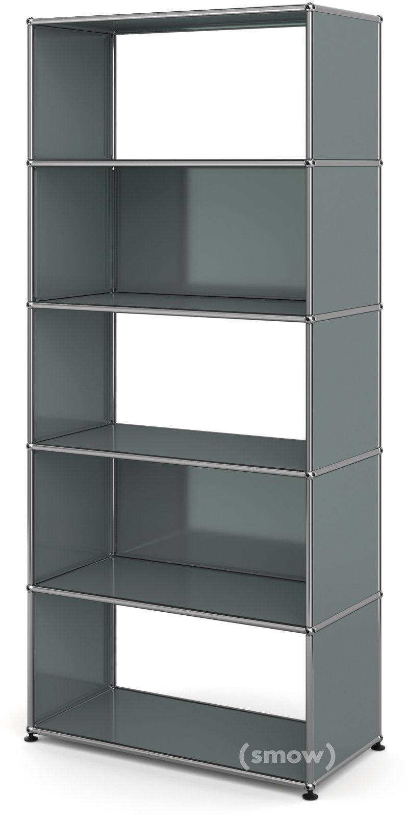 USM Haller Living Room Shelf M, 2 back panels, Mid grey RAL 7005 | USM ...