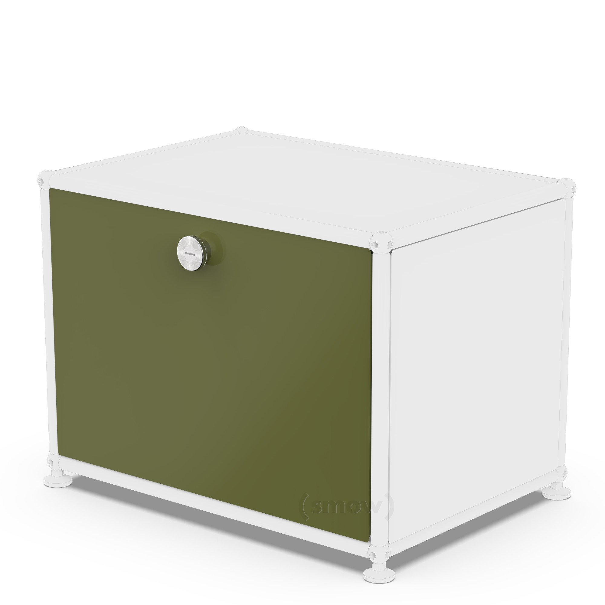 USM Haller Drop-down Door for USM Haller Shelves, 50 cm x 35 cm, Olive green RAL 6003 | USM ...