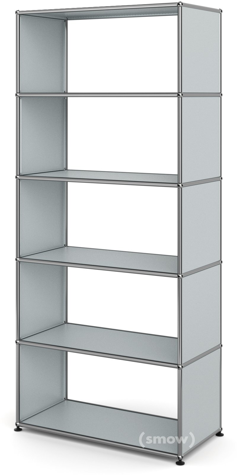 USM Haller Living Room Shelf M, without back panel, USM matte silver ...