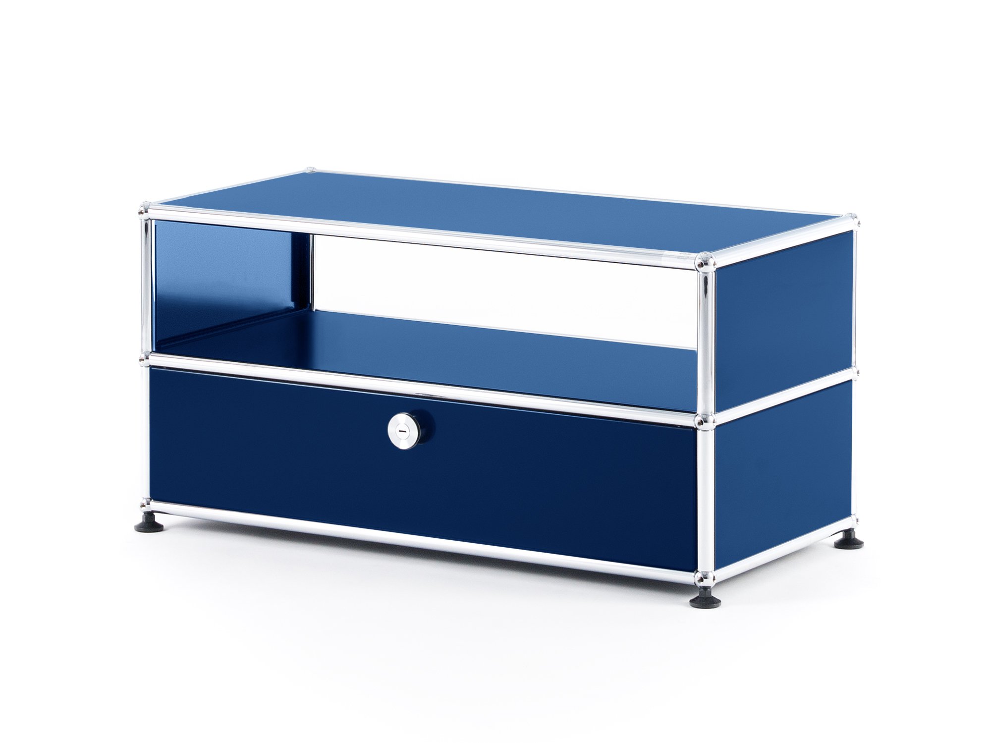 USM Haller TV-Bench, Steel blue RAL 5011 | USM Haller | USM Haller TV ...