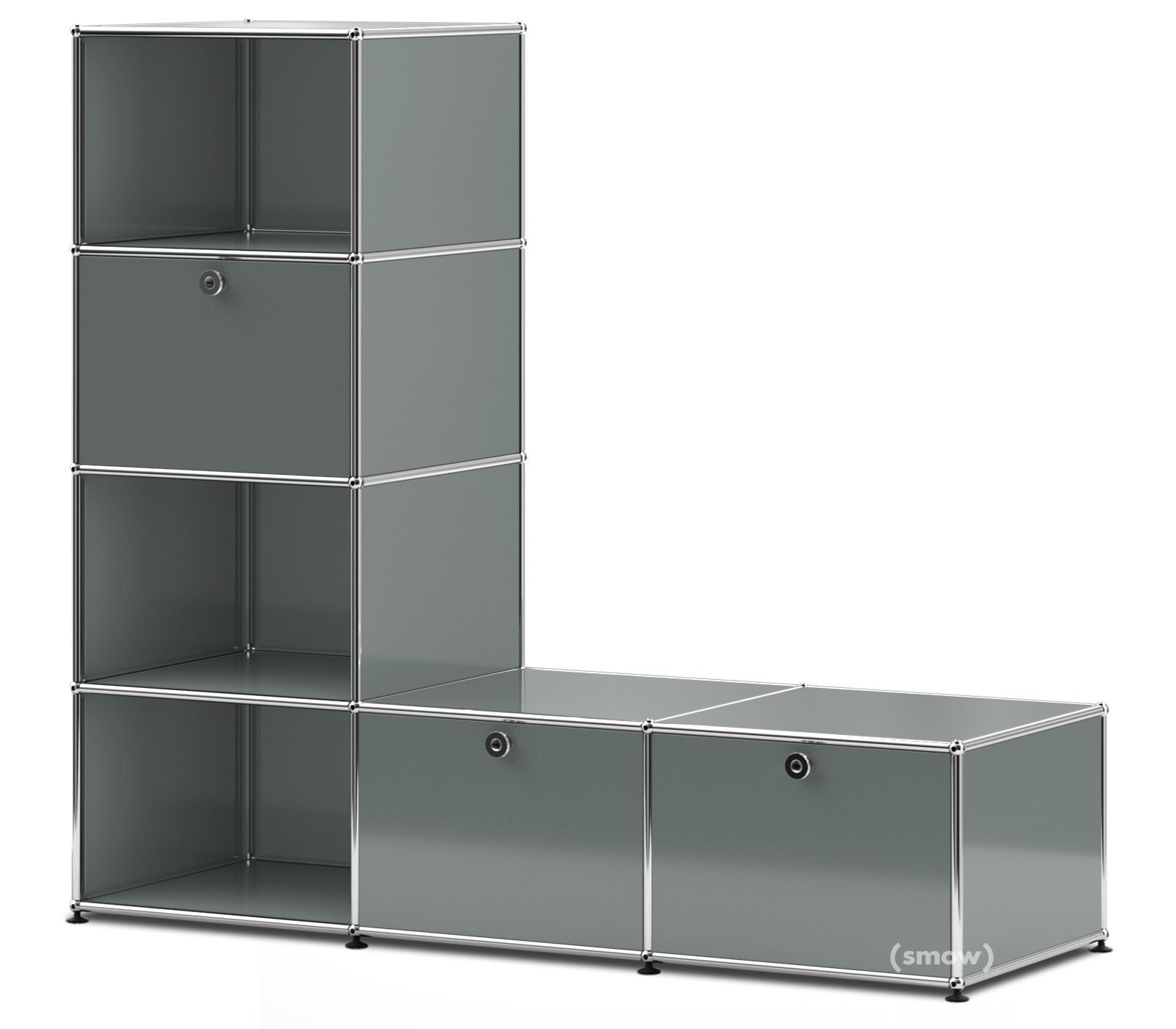 USM Haller Clothes Rack/Bench, Mid grey RAL 7005 | USM Haller | USM ...