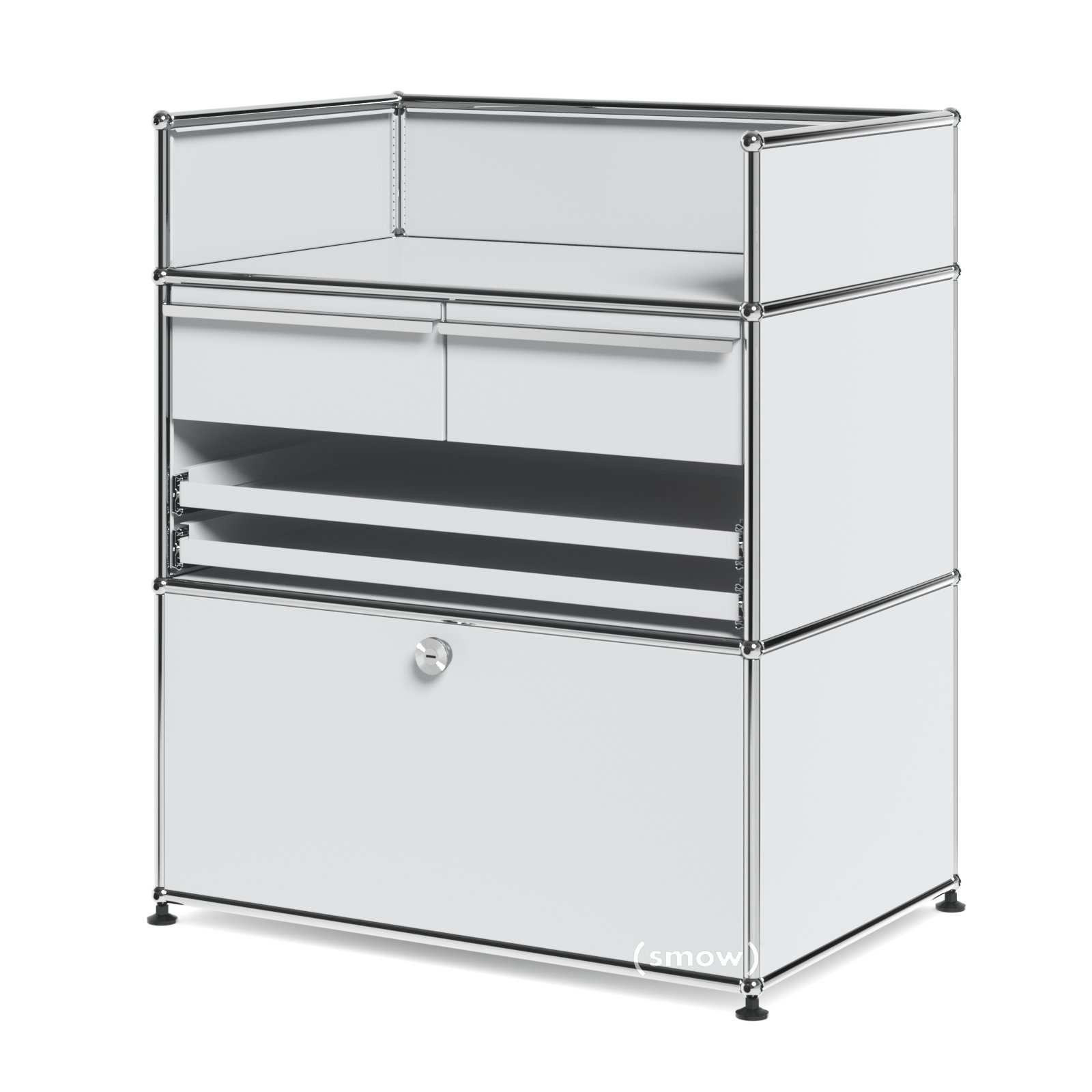 USM Haller Surgery Sideboard, USM matte silver, No locks | USM Haller ...