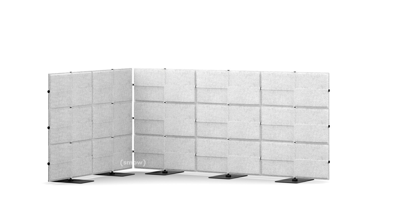 USM Privacy Panels Acoustic Corner, 2,25 m (3 elements), 1,09 m (3 ...