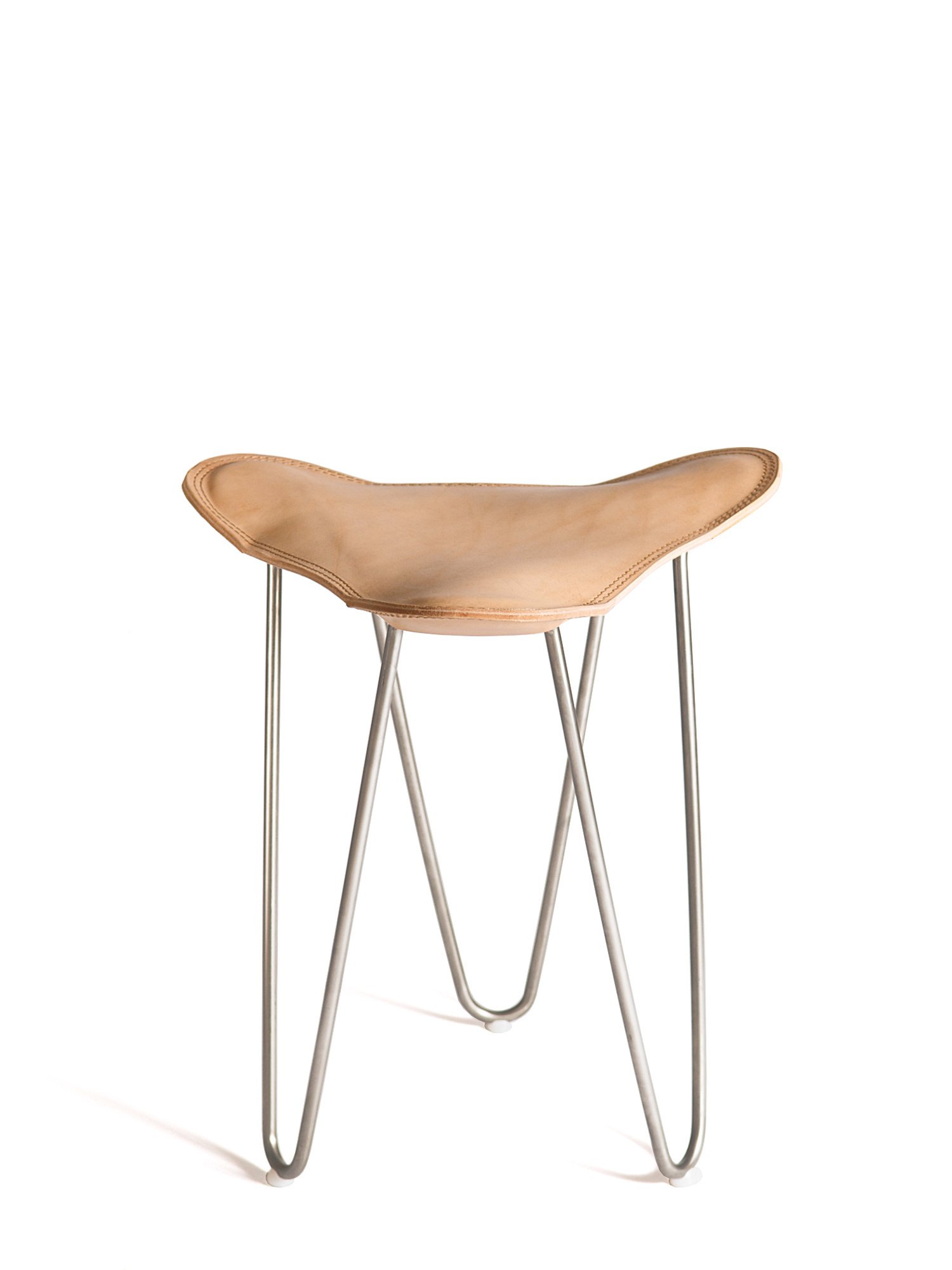 Trifolium Stool, Nature, Stainless steel | OX Denmarq | Stools ...