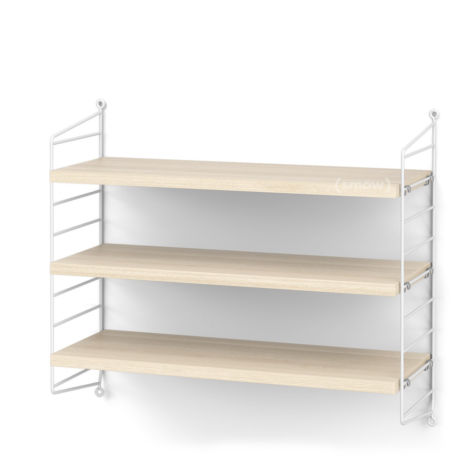String System Shelf S, 20 cm, White, Ash veneer | String Furniture ...