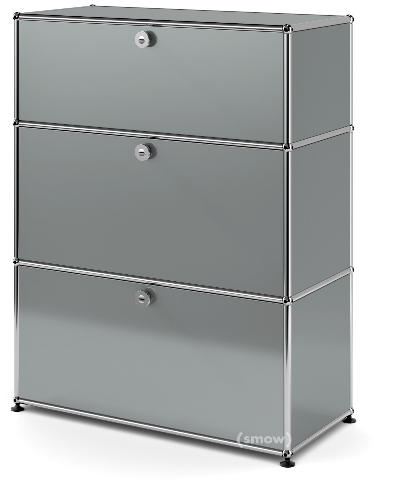 USM Haller Storage Unit with 3 Drawers, H 95 + 4 x W 75 x D 35 cm, Mid ...