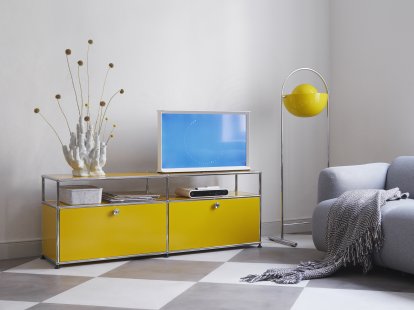 USM Haller Lowboard L with Extension, Customizable, Olive green RAL ...